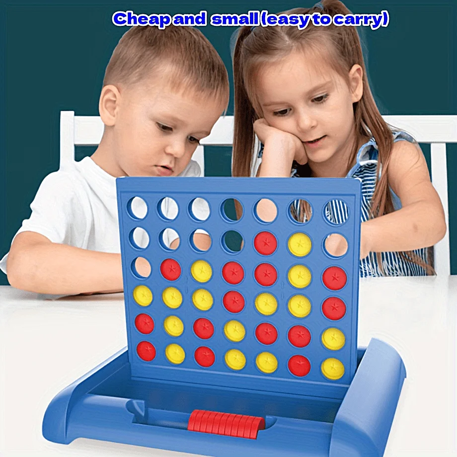 Portable-Connect-4-Classic-Grid-10-16-cm-A-Row-Game-Strategy-Board ...
