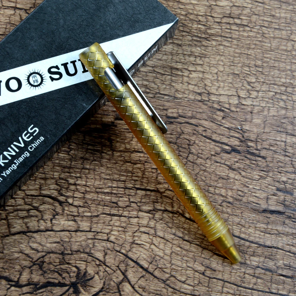 TWOSUN-Tactical-Pen-EDC-Golden-PEI-Handle-Writing-Outdoor-Defense-Tool ...