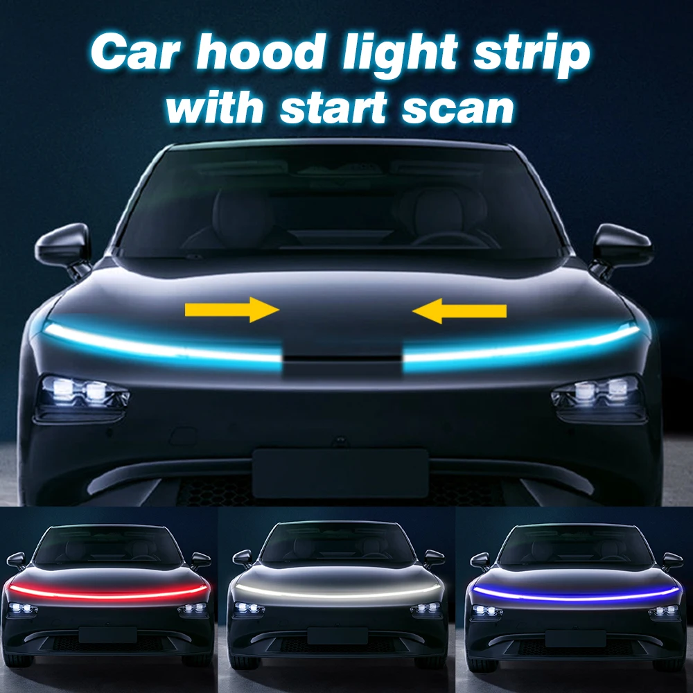 LED-Daytime-Running-Light-Scan-Starting-Car-Hood-Decorative-Lights-DRL ...