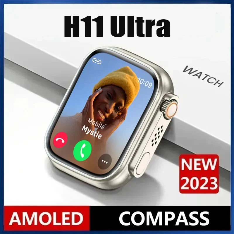 H11-Ultra-Plus-Rel-gio-Inteligente-para-Homens-Carregamento-Sem-Fio-NFC ...