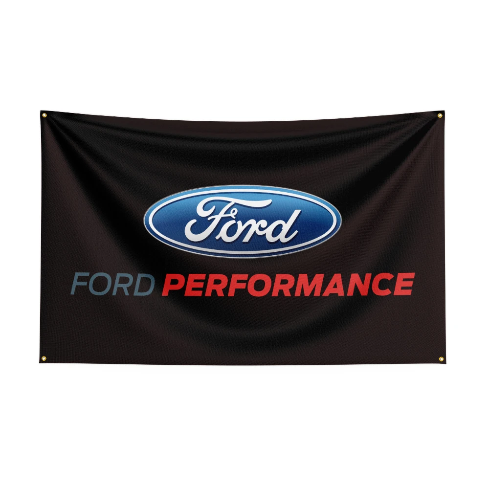 Bandera-de-Ford-de-3x5-pies-cartel-de-coche-impreso-de-poli-ster-para ...