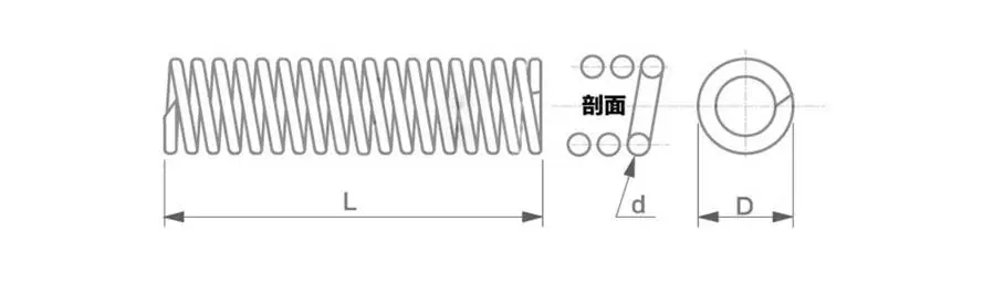 Phosphorus Copper Compression Spring Gold Plated Conductive Pressure ...