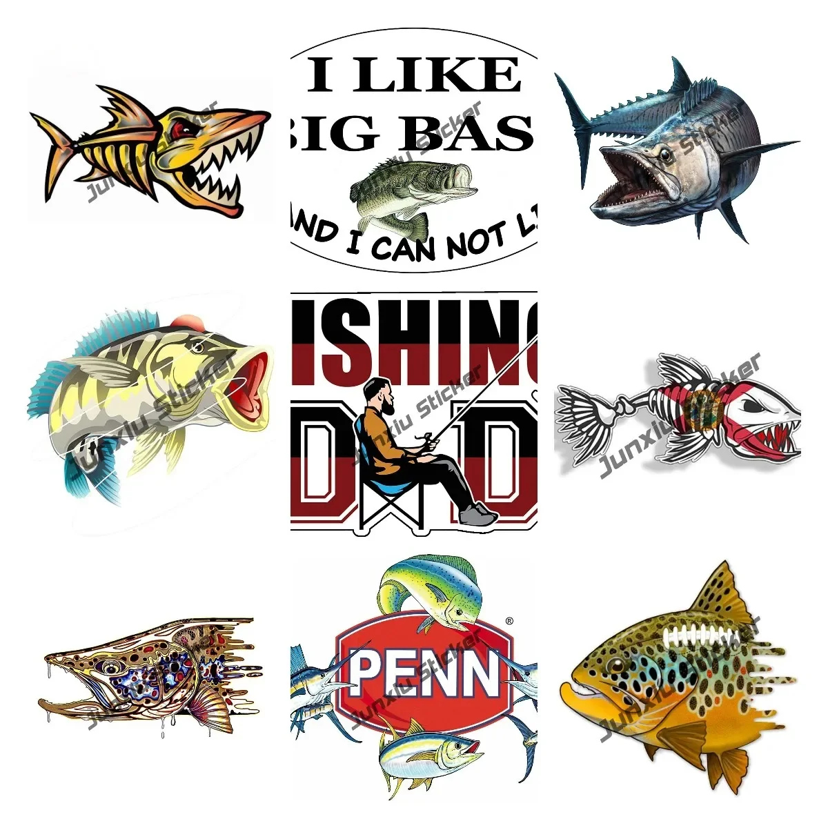 Fishing-Dad-Decal-Fisherman-Canoe-Car-Decal-Funny-Fishing-Car-Sticker ...