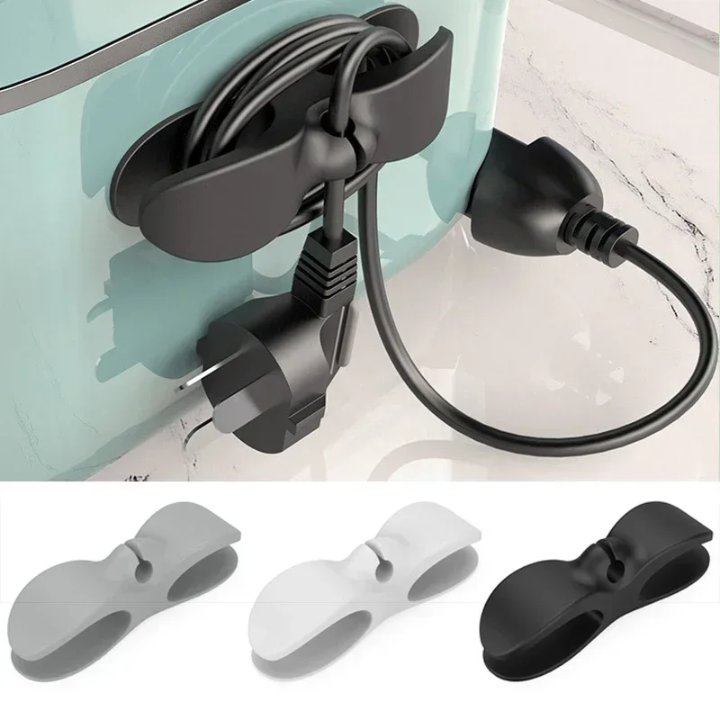 Desktop-Cable-Organizer-Wall-Mounted-Data-Cable-Holder-Multifunction ...