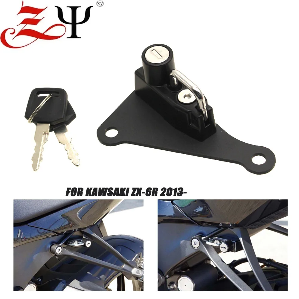 Motorcycle For KAWASAKI ZX6R ZX-6R 2013-2020 Helmet Lock Kit Helmets ...
