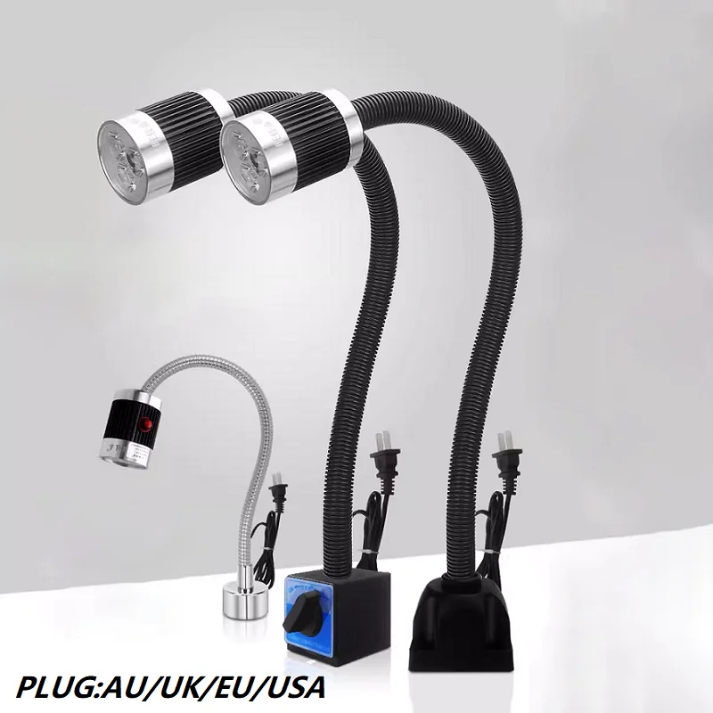 LED-CNC-Machine-Tool-Work-Lamp-Lathe-110-220V-3-6-9W-Gooseneck-Workshop ...