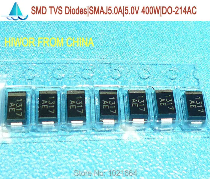 100pcs-lot-SMAJ5-0A-SMD-TVS-Diodes-5V-600W-SMA-Unidirectional-Transient-Voltage-Suppressors ...