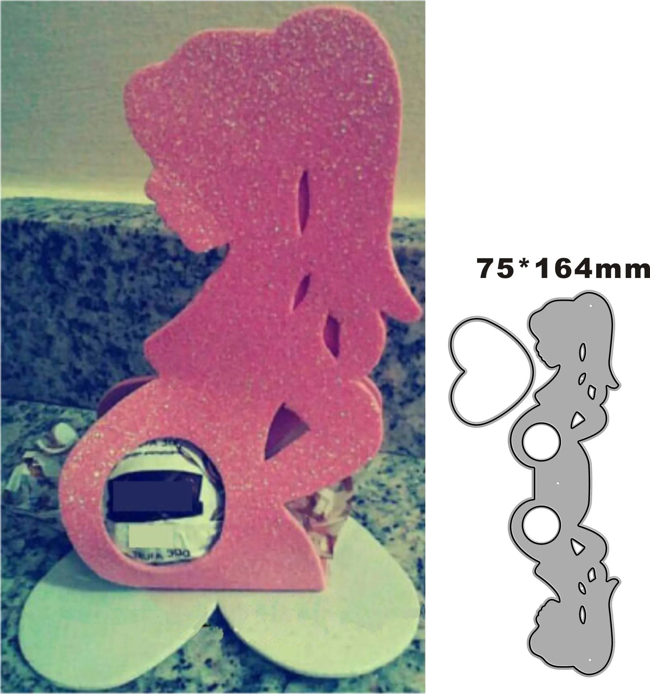 Caja-sim-trica-de-coraz-n-de-melocot-n-para-mujeres-embarazadas-troquel ...