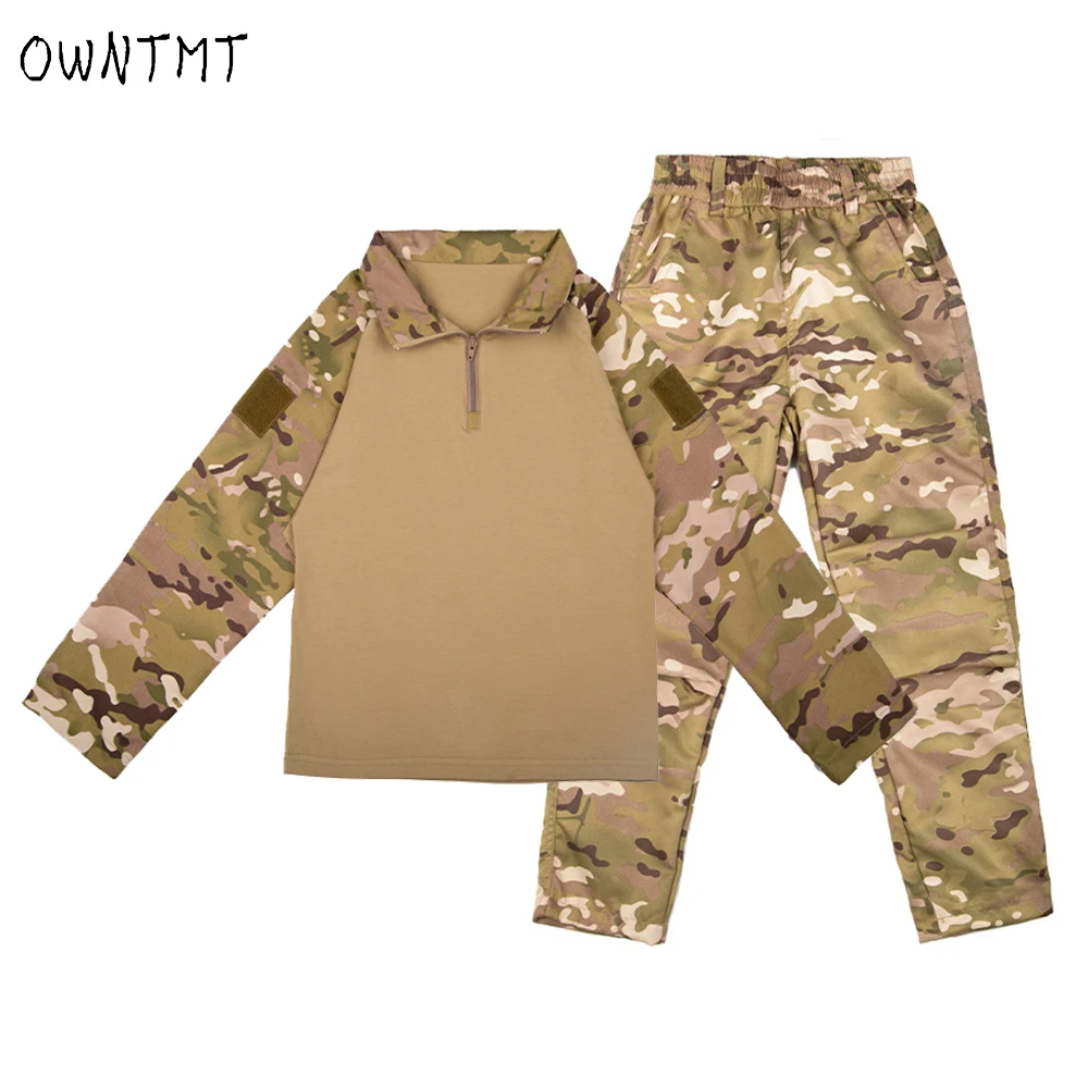 Kids Boys Military Tactical Army Uniform Hunting Clothing Sets Children ...