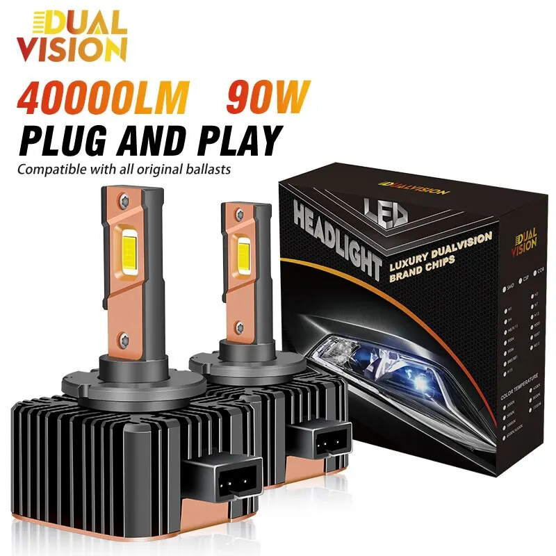 D1S-Led-Headlight-D3S-Canbus-Bulbs-CSP-D4S-D5S-D2S-D8S-Led-40000LM-90W ...