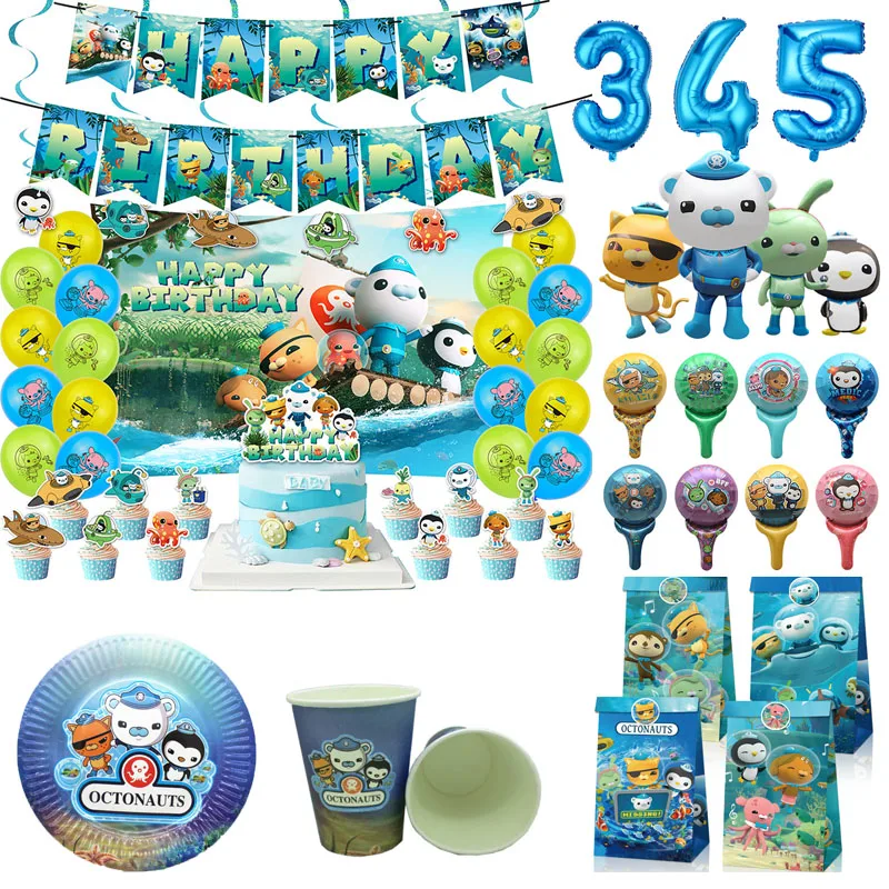 The-Octonauts-Birthday-Party-Decoration-Disposable-Paper-Plate-Ocean ...