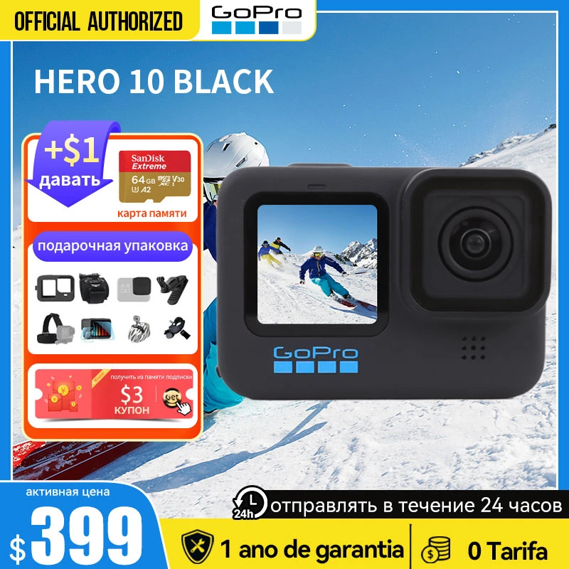 GoPro HERO 10 BLACK Action Camera For Photography Motorcycle Helmet 5 ...