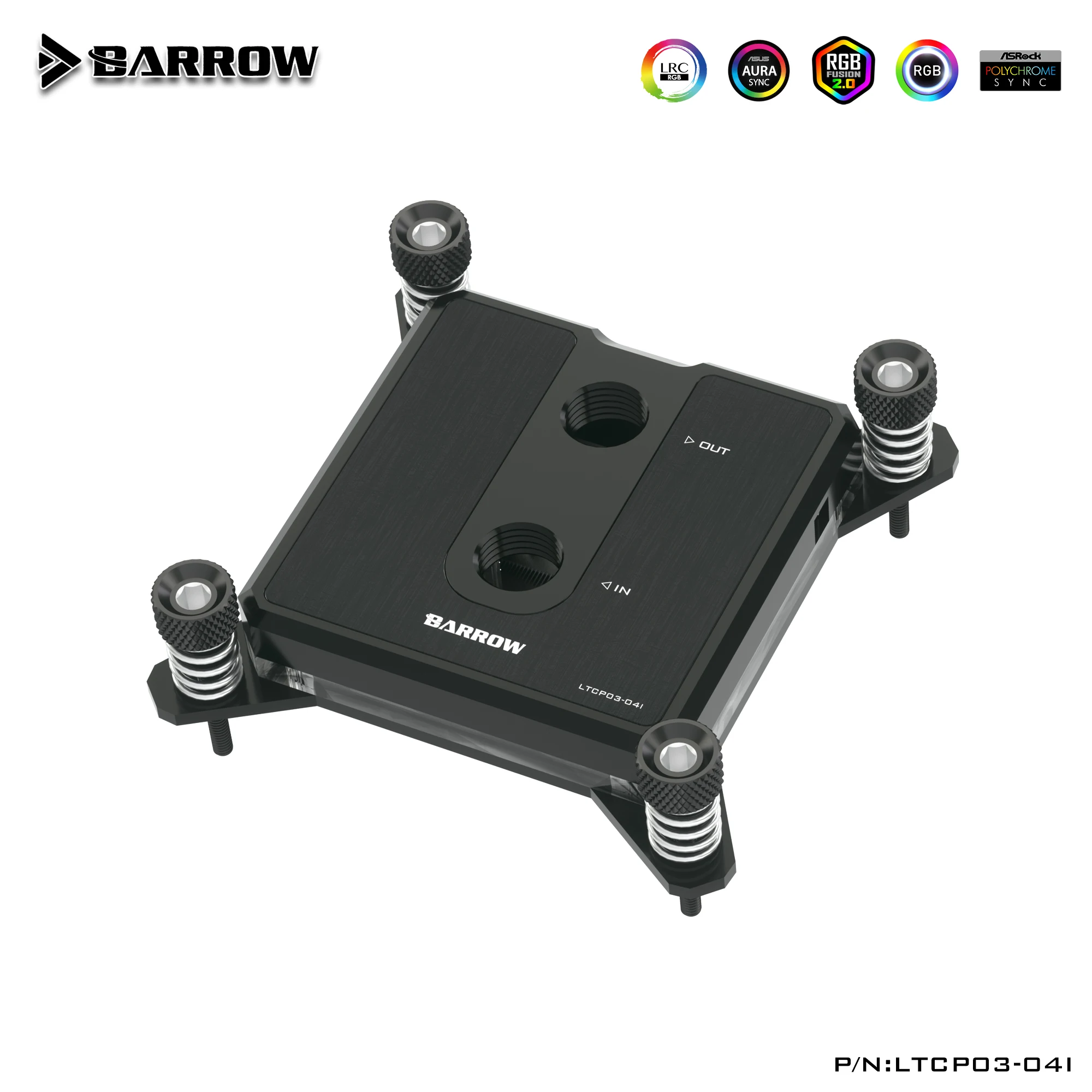 Barrow CPU Water Block For INTEL 115X/1700/X99/X299 Black Silver Liquid ...
