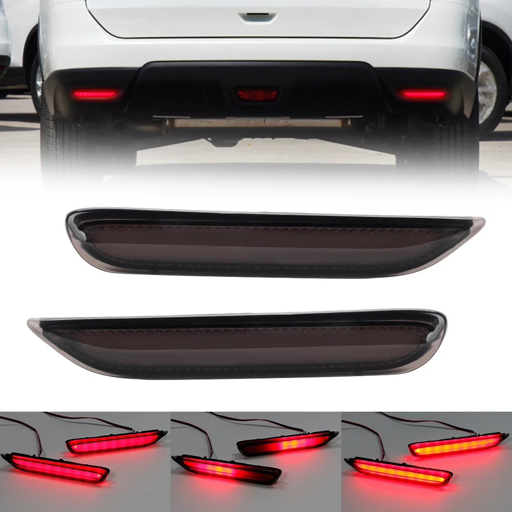 OKEEN-2pc-LED-Rear-Bumper-Reflector-Lights-For-X-Trial-Infiniti-Q60-Q70 ...