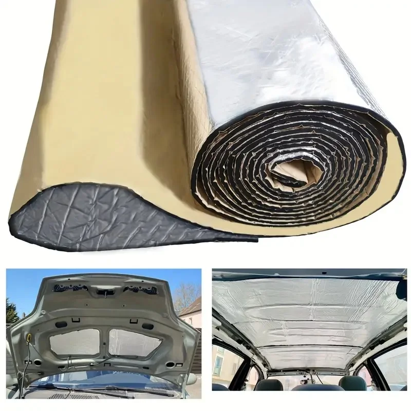 1PC 200x50cm Auto Sound Deadener Heat Insulation Mat Car Van Sound ...