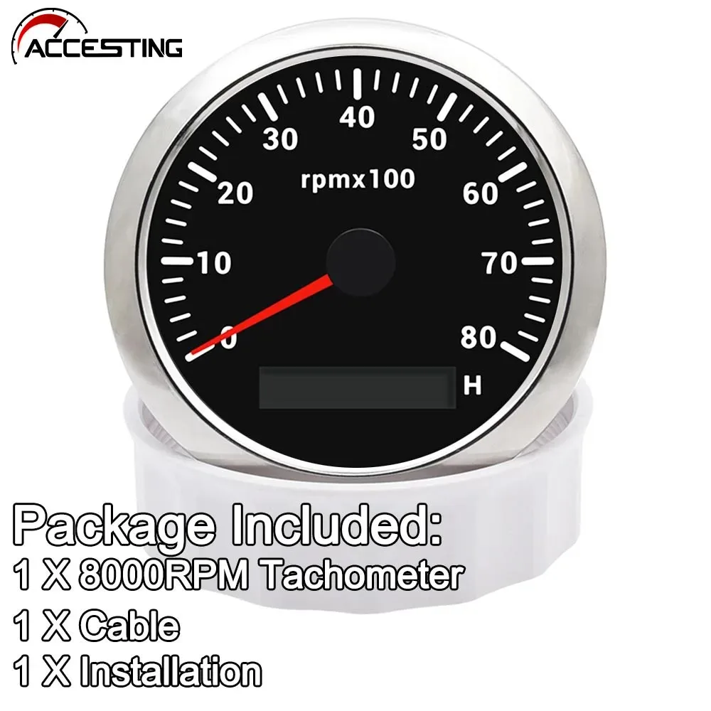 85mm-Tachometer-8000-RPM-With-7-Color-Backlight-LCD-Hourmeter-Tacho ...