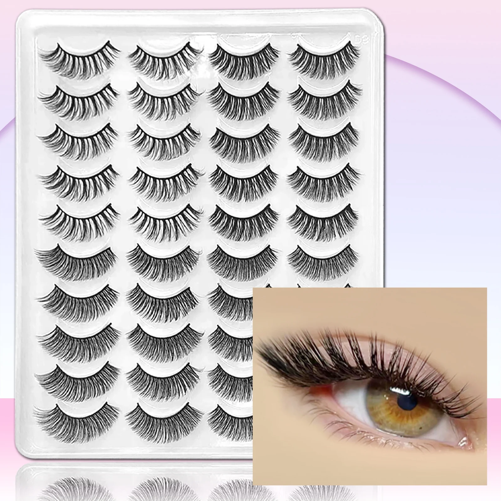 Pesta-as-postizas-3D-de-vis-n-pesta-as-postizas-naturales-esponjosas ...