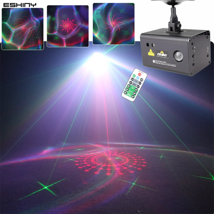 ESHINY-RGB-LED-Aurora-RG-Laser-64-Patterns-Projector-Disco-Light-Party ...