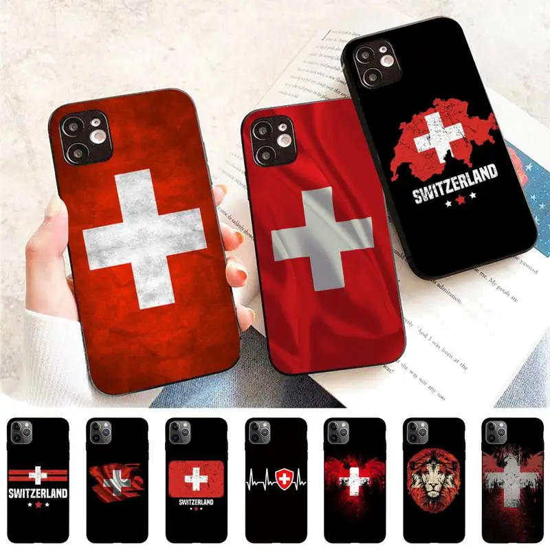 Switzerland-Swiss-Flag-Phone-Case-for-iPhone-11-12-13-Mini-Pro-Max-8-7 ...