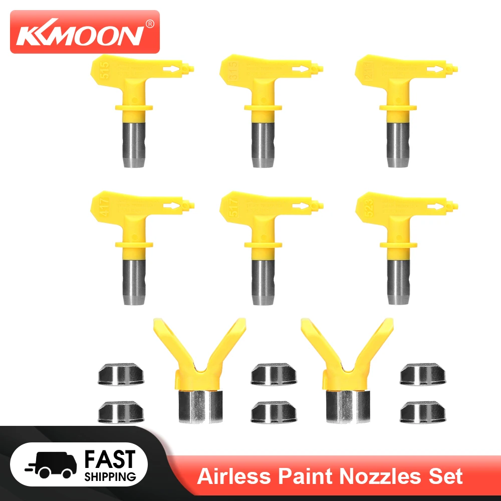 KKMOON-Airless-Paint-Nozzles-Set-Reversible-Spraying-Machine-Tips ...