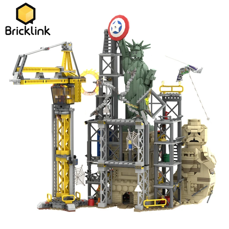 Bricklink-MOC Super Heroes Movie Scene Spider People No Way Home ...