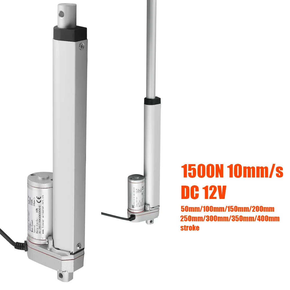DC12V-1500N-10mm-s-Speed-Linear-Actuator-50mm-100mm-150mm-200mm-250mm ...