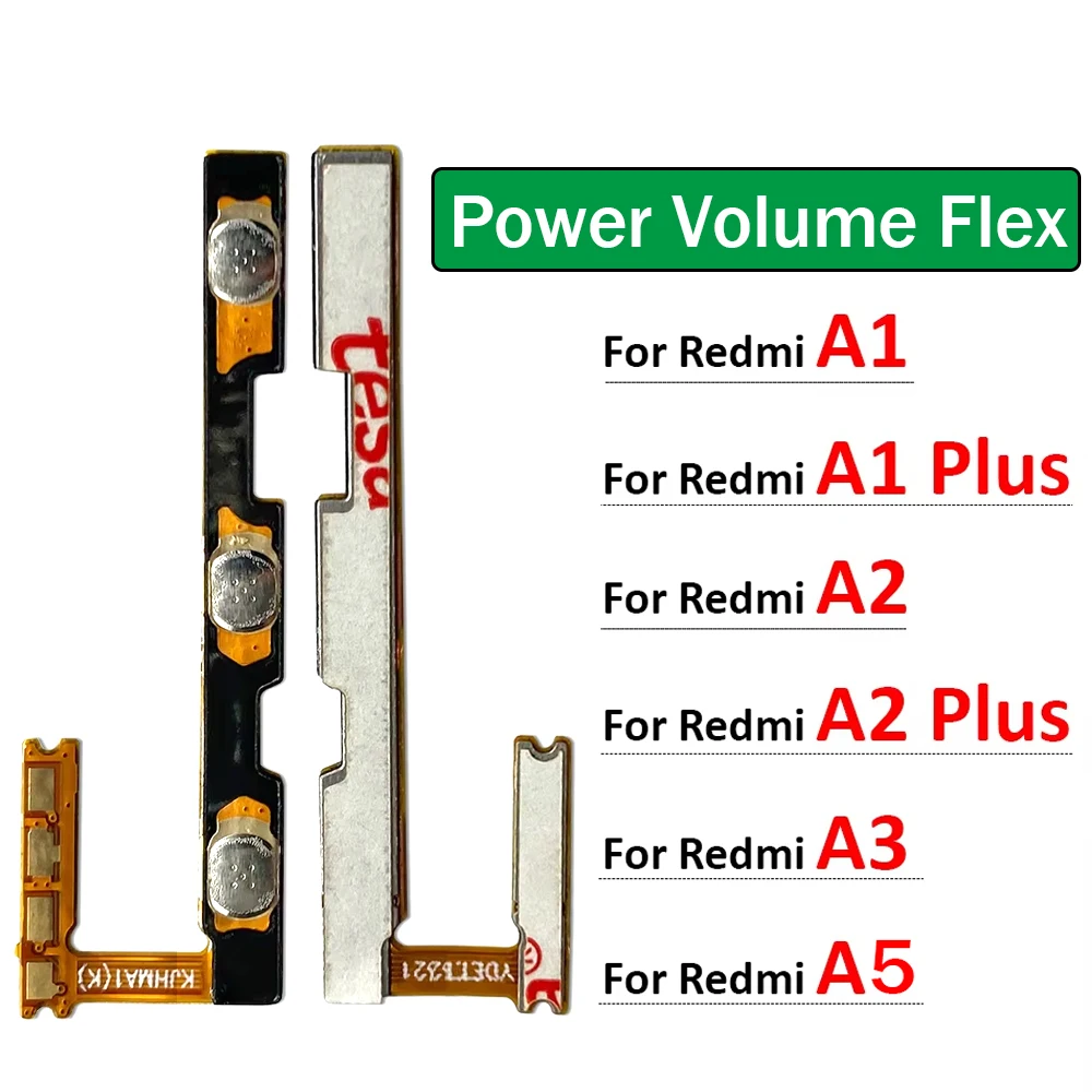 New For Redmi A1 A2 A3 A5 Plus Volume Button Power Switch On Off Button ...