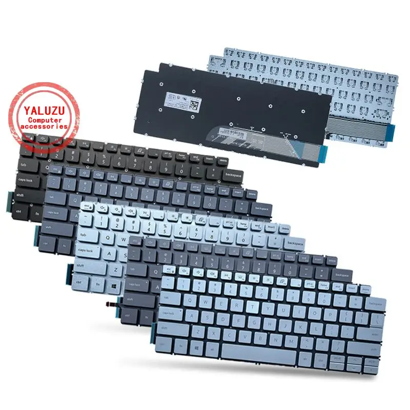 US-Laptop-Keyboard-For-Dell-Inspiron-14-7490-7491-5498-13-5000-5390 ...