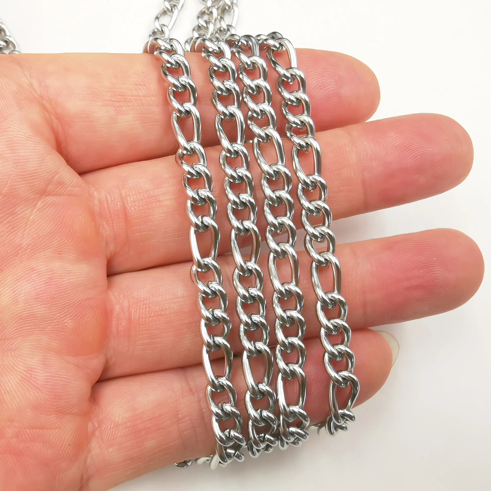 10meter-Lot-of-Stainless-Steel-5-8MM-Smooth-NK-Link-Chain-Jewelry ...