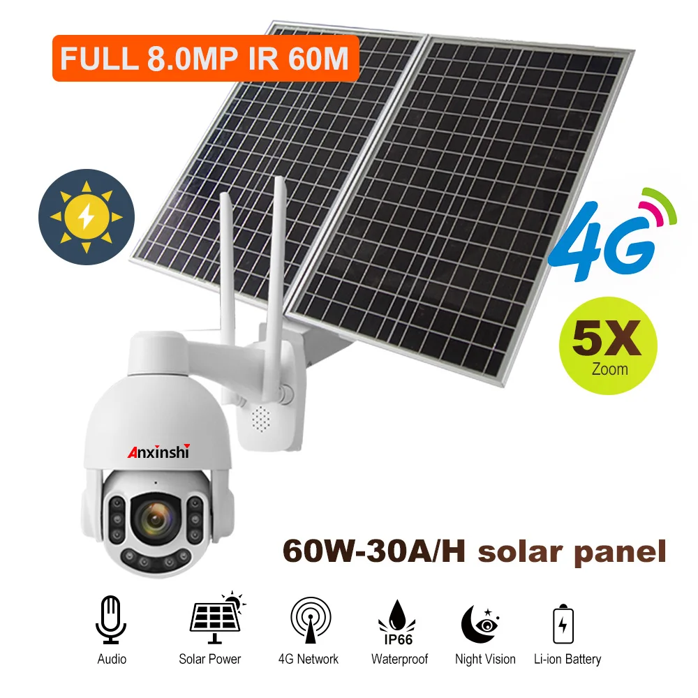 8MP-SIM-Card-4G-IP-Camera-with-Solar-Panel-Battery-HD-4k-Wireless-WIFI ...
