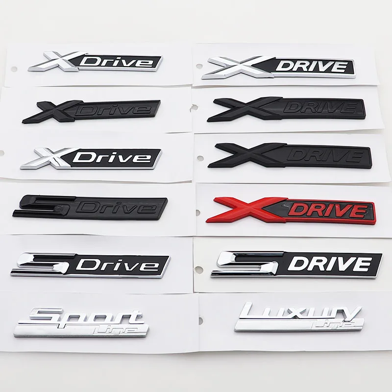 Sdrive Abs 자동차 로고 펜더 사이드 스티커 후면 범퍼 테일 도어 트렁크 스티커 자동차 후면 엠블럼 스티커 스타일링