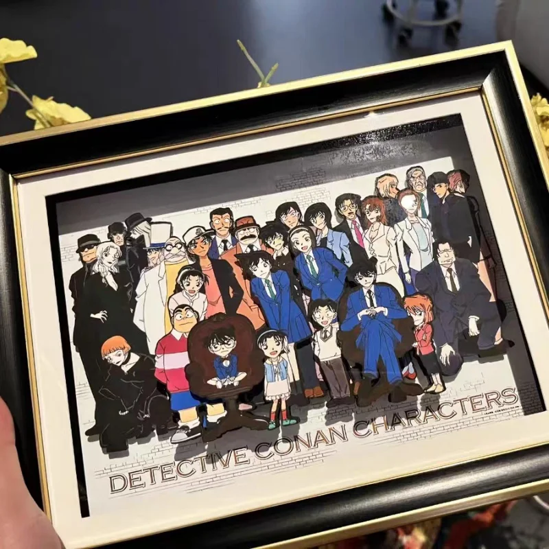 Anime Detective Conan Family Portrait 3D Art Painting Detective Boy ...