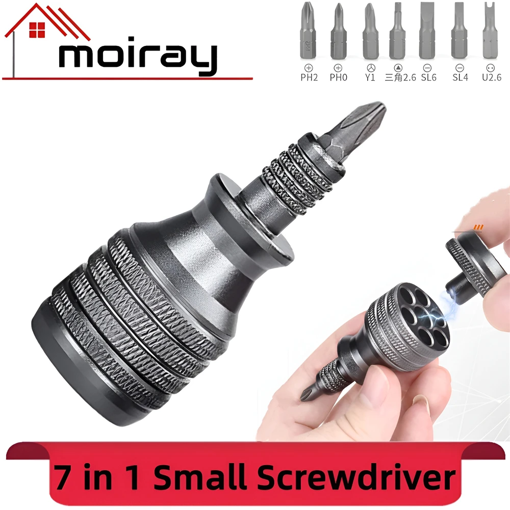 7-in-1-Mini-Screwdriver-Titanium-Screwdriver-1-4-Inch-Magnetic-Phillips ...