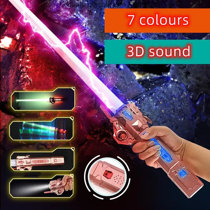 2-in-1-Lightsaber-Children-s-Toy-Laser-Sword-Star-Flash-Stick ...