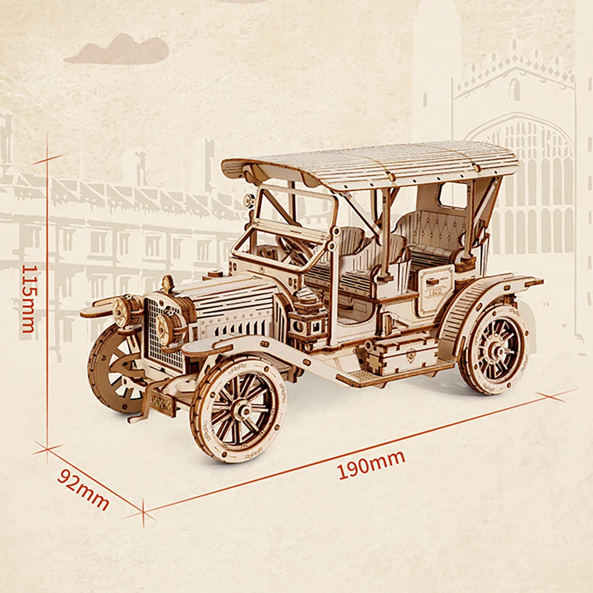 Classic-Car-3D-Car-Wooden-Puzzle-Scale-Model-DIY-Model-Kit-Handcraft ...