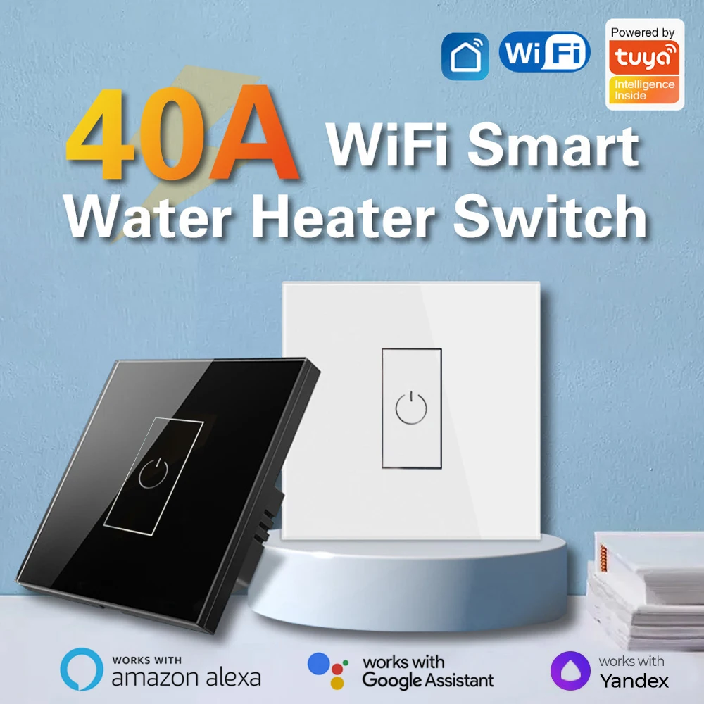 Smart-Life-WiFi-40A-High-Power-Switch-for-Boiler-Water-Heater-Air ...