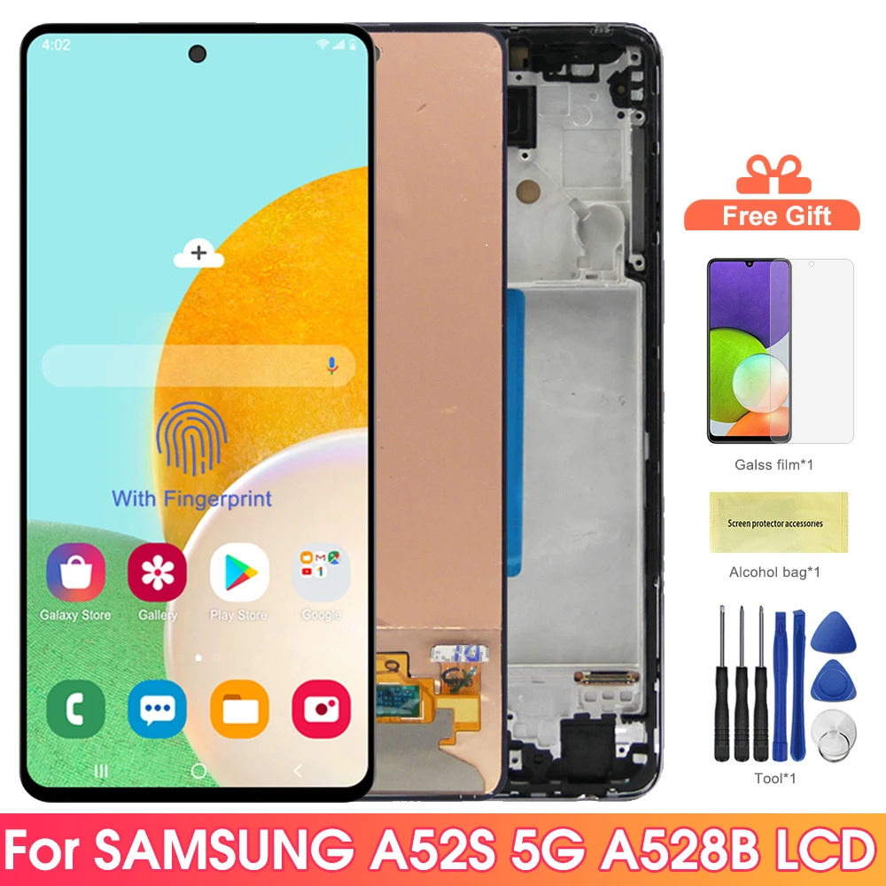 A52S 5G Display Screen Replacement, for Samsung Galaxy A52s 5G A528 ...