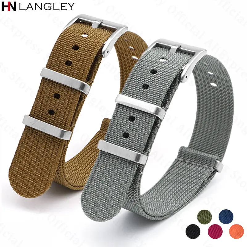 Quality-Nylon-Watch-Strap-18mm-20mm-22mm-for-Seiko-Military-Ribbed ...