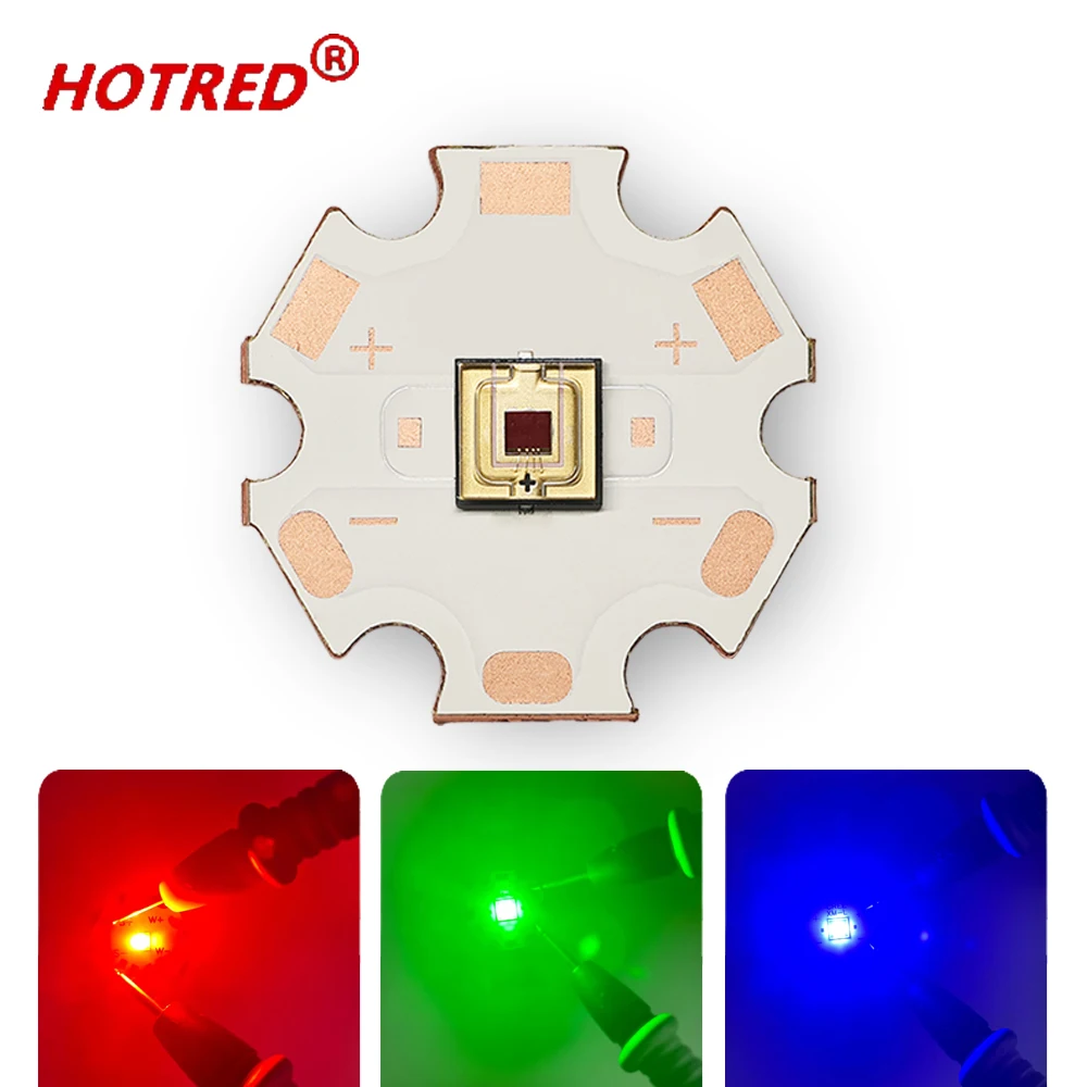 LED 20W High Power Laser Light Beads SMD 5050 XML2.2V Red 620nm 3V Blue ...