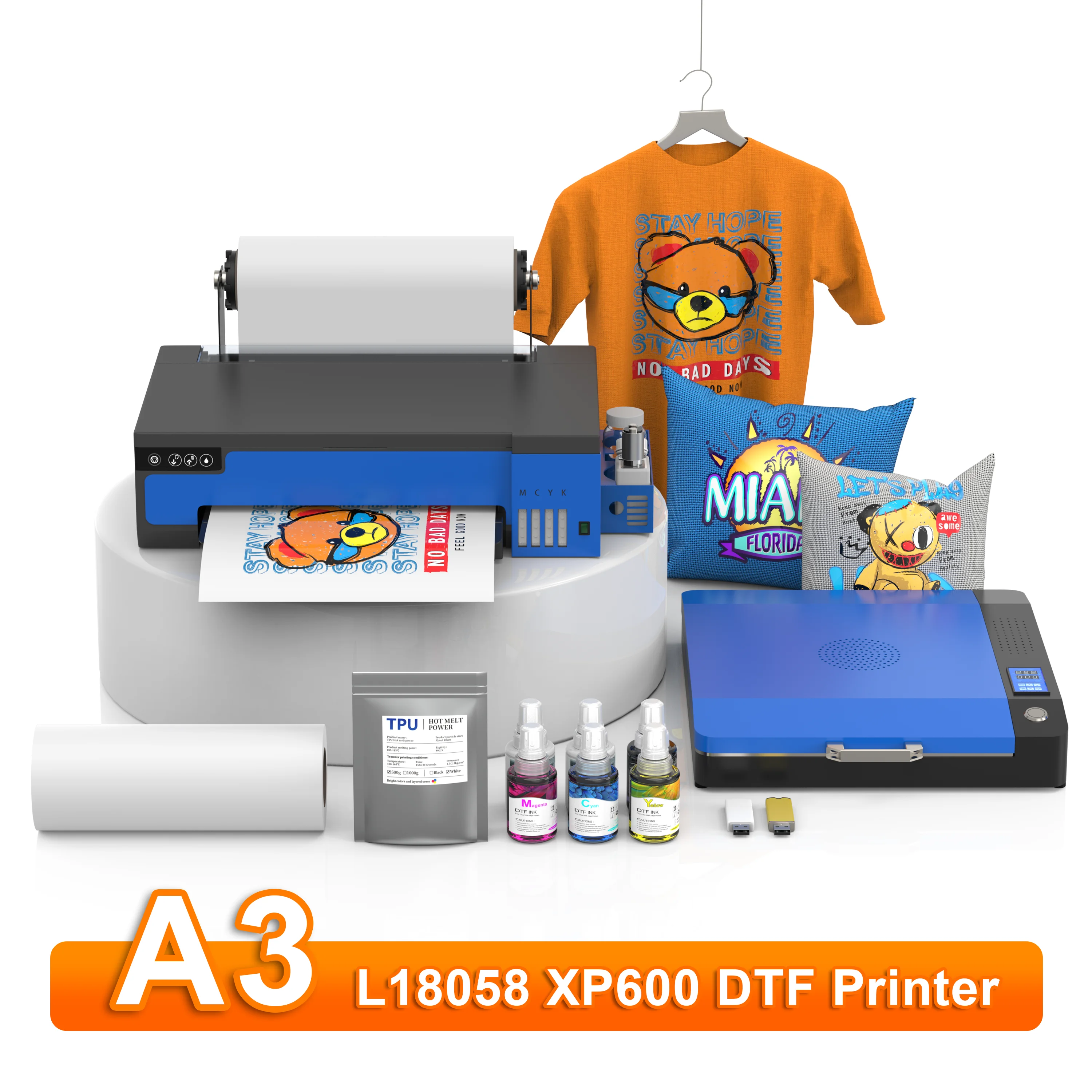 A3-DTF-Impresora-DTF-Transfer-Printer-XP600-DTF-T-shirt-Printing ...