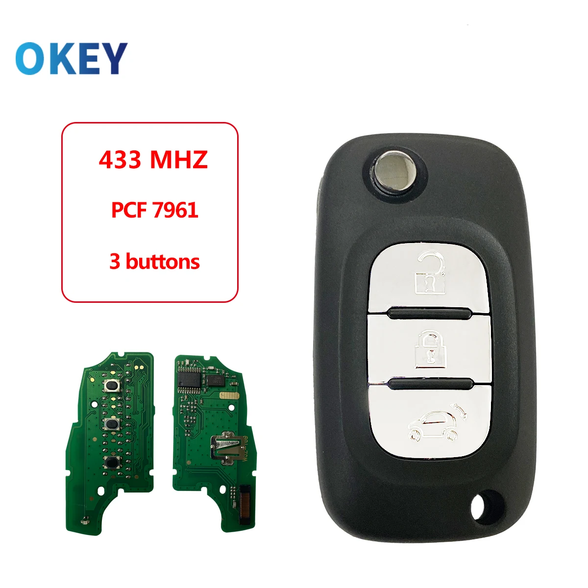 Okey Remote Car Key For Mercedes Benz Smart Fortwo 453 Forfour 2015 ...