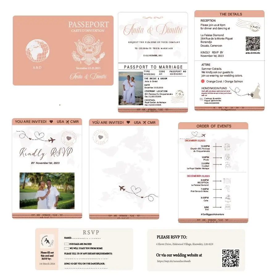 30pcs-Multipage-Wedding-Invitation-Custom-Party-Invite-Card ...