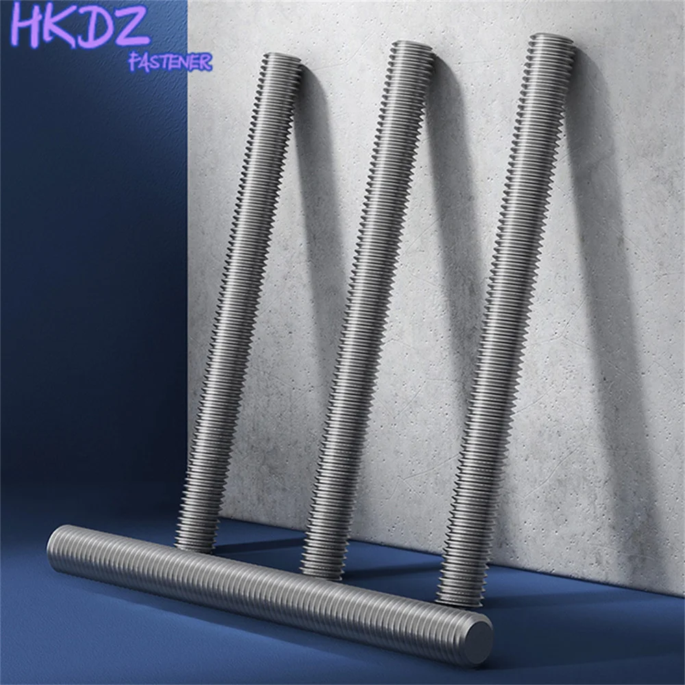 304-Stainless-Steel-Full-Thread-Screw-Threaded-Bar-Threaded-Rod-Rod-Bar ...