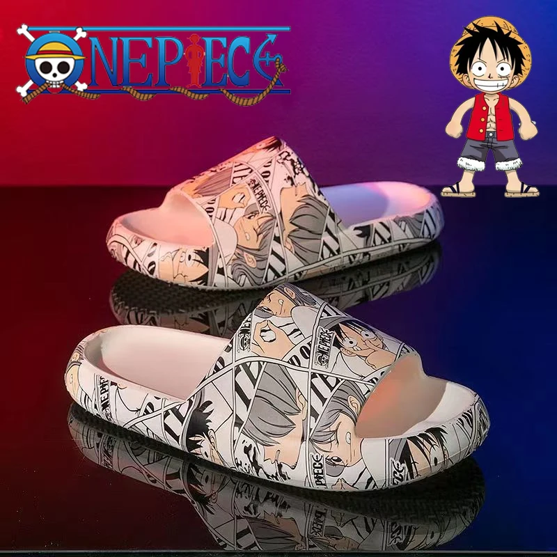 One-Piece-Luffy-Summer-Slippers-Men-Women-Anime-Soft-Bottom-Indoor-Home ...