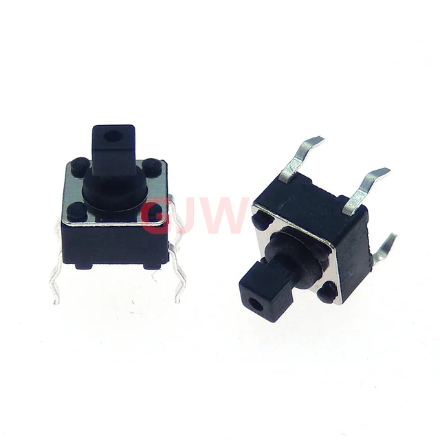 Tactile Push Button 100-Pack 6x6mm Switches - SPST Momentary PCB Micro ...