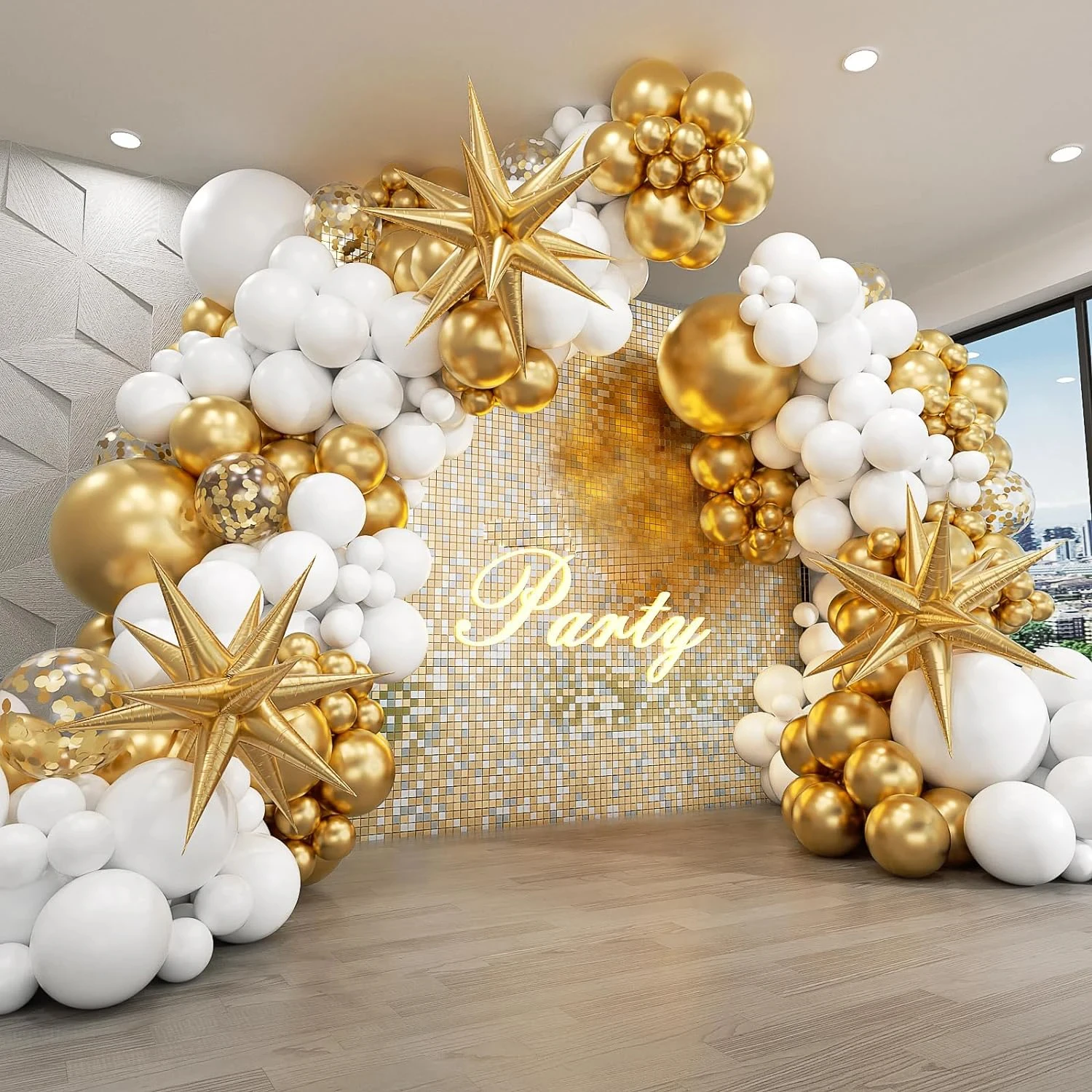 Golden White Balloons Combination: The Ultimate Guide to Creating ...