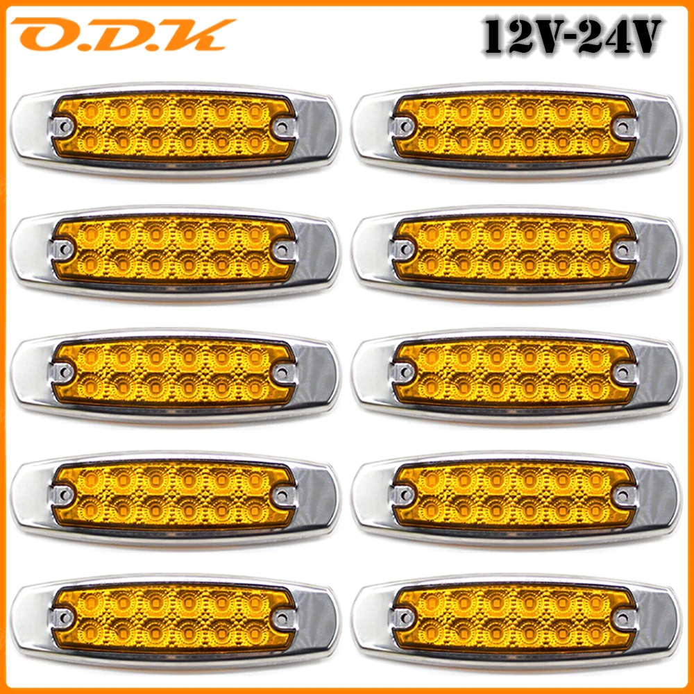 10pcs-12V-24V-12-LED-Car-Trucks-LED-Side-Marker-Lights-For-Truck ...