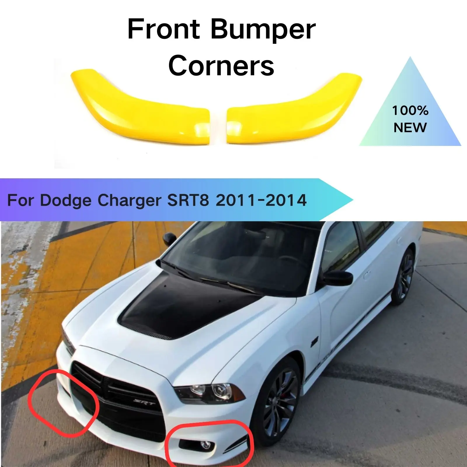 Front-Bumper-Corners-For-Dodge-Charger-SRT8-2011-2014-Car-Accessories ...