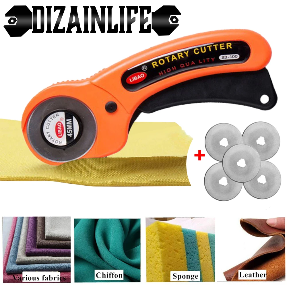 45MM Leather craft Rotary Cutter Leather Cutting Tool Leather Craft ...