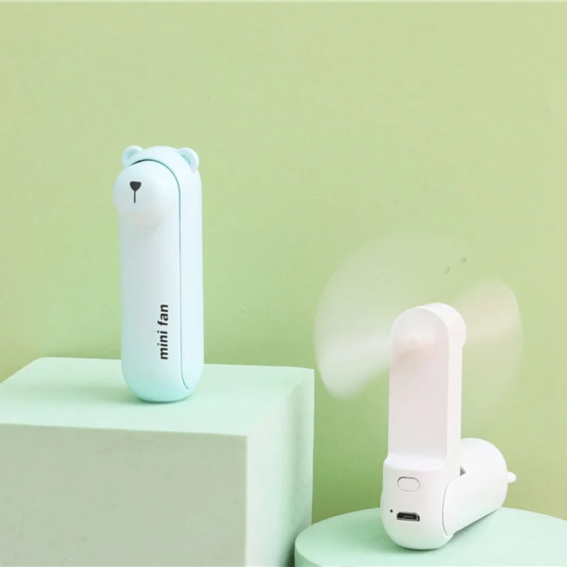 Keychain-fan-USB-mini-foldable-outdoor-small-fan-with-light-handheld ...